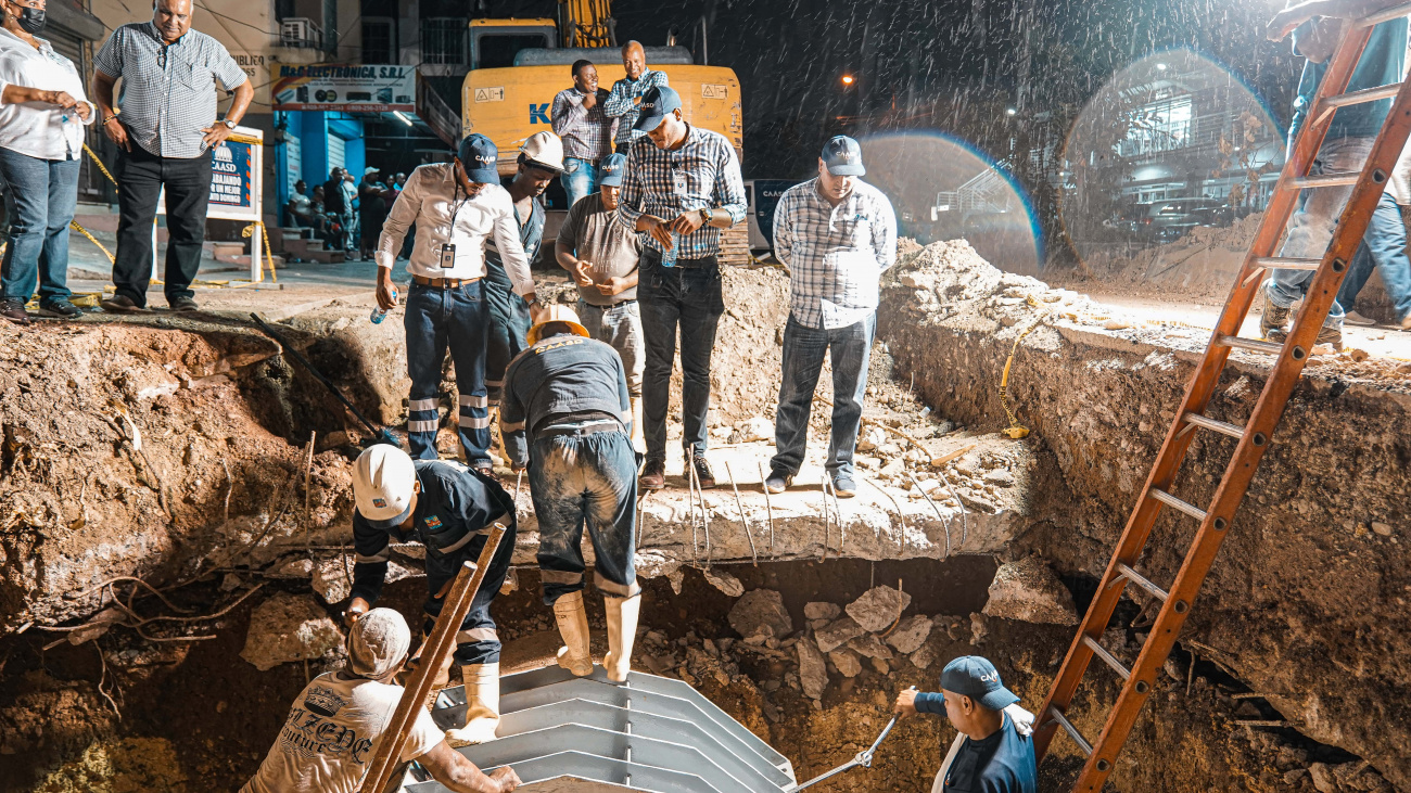 CAASD soluciona avería de una de las tuberías del sistema Valdesia en ...